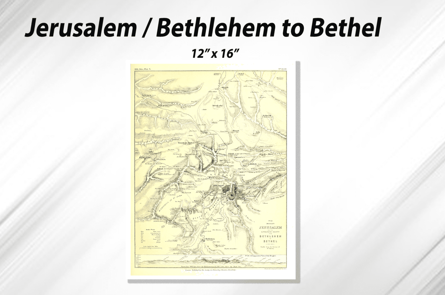 Map – Modern Jerusalem – Bethlehem to Bethel - Apostolic New Life ...
